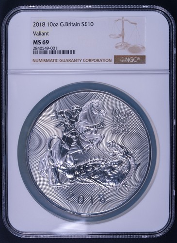 2018 Great Britain 10oz Silver Valiant NGC MS69 CS001 | eBay