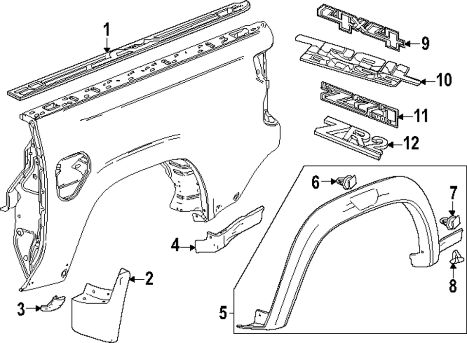 Genuine GM Front Protector 85611373 | eBay
