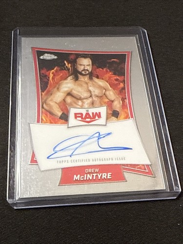 2025 Topps Chrome WWE - Red Brand Autographs Drew McIntyre #RBA-DRE (AU ...