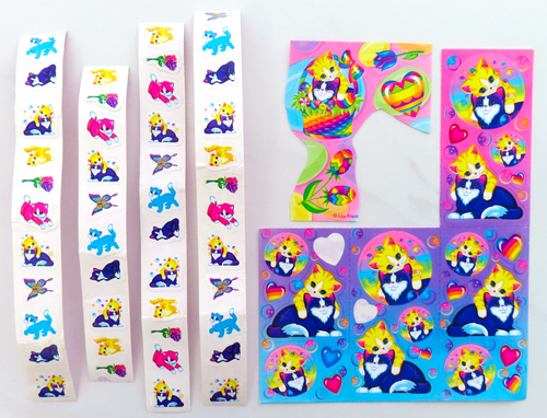 Lisa Frank Cat Stickers Rollouts Vintage Rainbow Easter Heart Animal ...