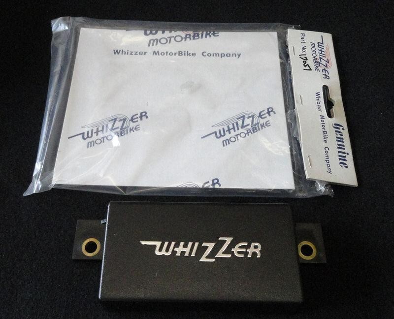 Whizzer Motorbike Battery Cover - Black with Chrome Logo | eBay