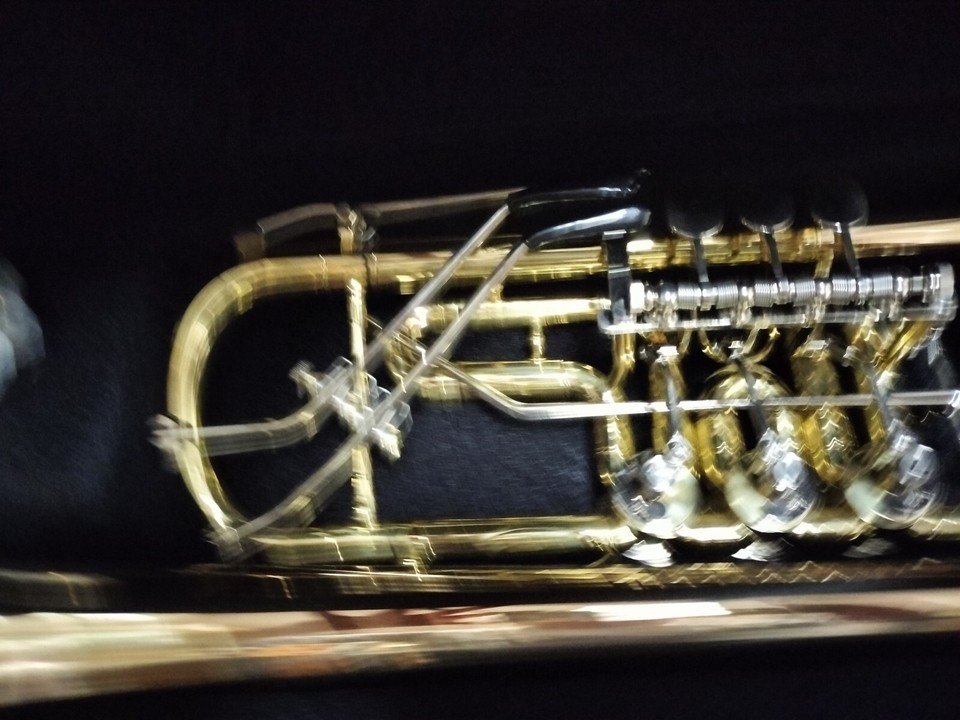 Rotary trumpet with two octave keys, made in China , in B-flat | eBay