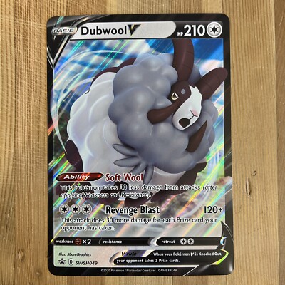 Dubwool V - SWSH049 - Oversize Promo Pokemon Jumbo Card NM | eBay