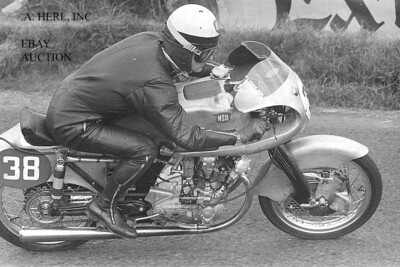 NSU Rennmax 250cc works racer Otto Daiker 1953 Ulster Grand Prix ...