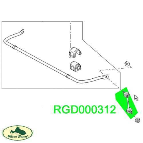 LAND ROVER REAR SWAY STABILIZER BAR LINK SETx2 RANGE SPORT LR3 LR4 ...