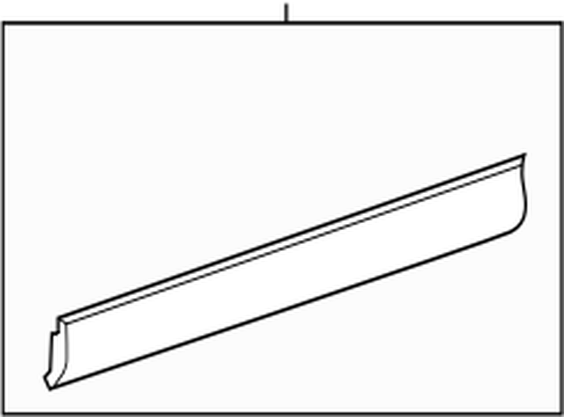 75073-42021 Toyota Moulding, front door outside, lower rh 7507342021 ...