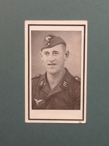 WW2 German Death Card SS Police Unit 1943 Berlin Hospital | eBay