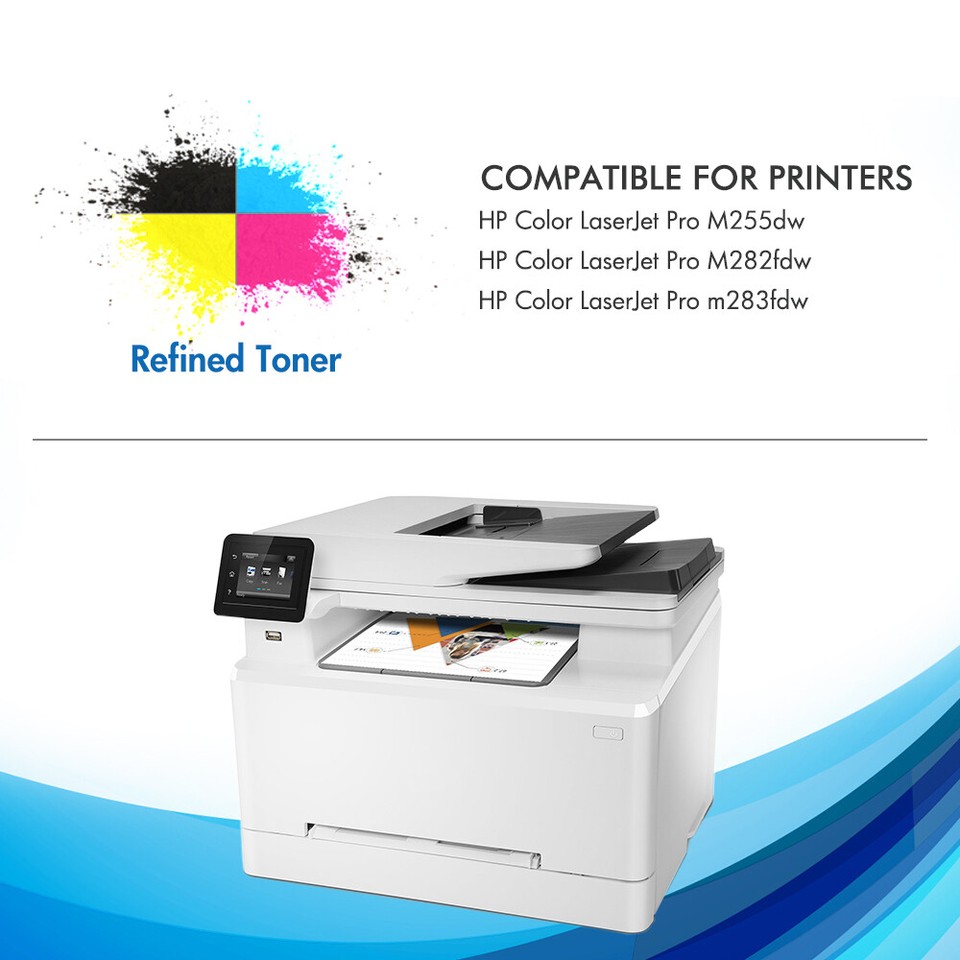 206A 206X Toner Set For HP Color Laserjet Pro MFP M283fdw M283cdw ...