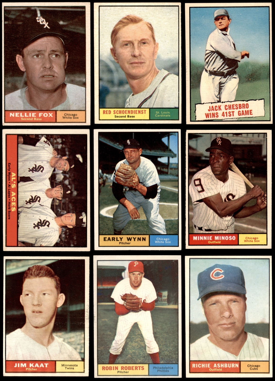 1961 Topps Baseball Complete Set 6 - EX/MT | eBay