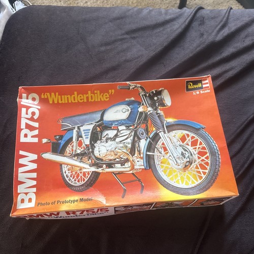 SUPER RARE(1973)-REVELL|BMW R75/5|WUNDERBIKE|1:8 Motorcycle Kit#1552 ...