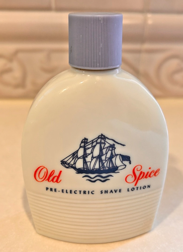 VTG Old Spice Pre-Electric Shave Lotion 3.75Oz Full Bottle: Perfume ...