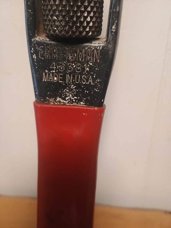 Vintage Craftsman 43381 Pocket Socket Tool 10" Adjustable Wrench Made ...