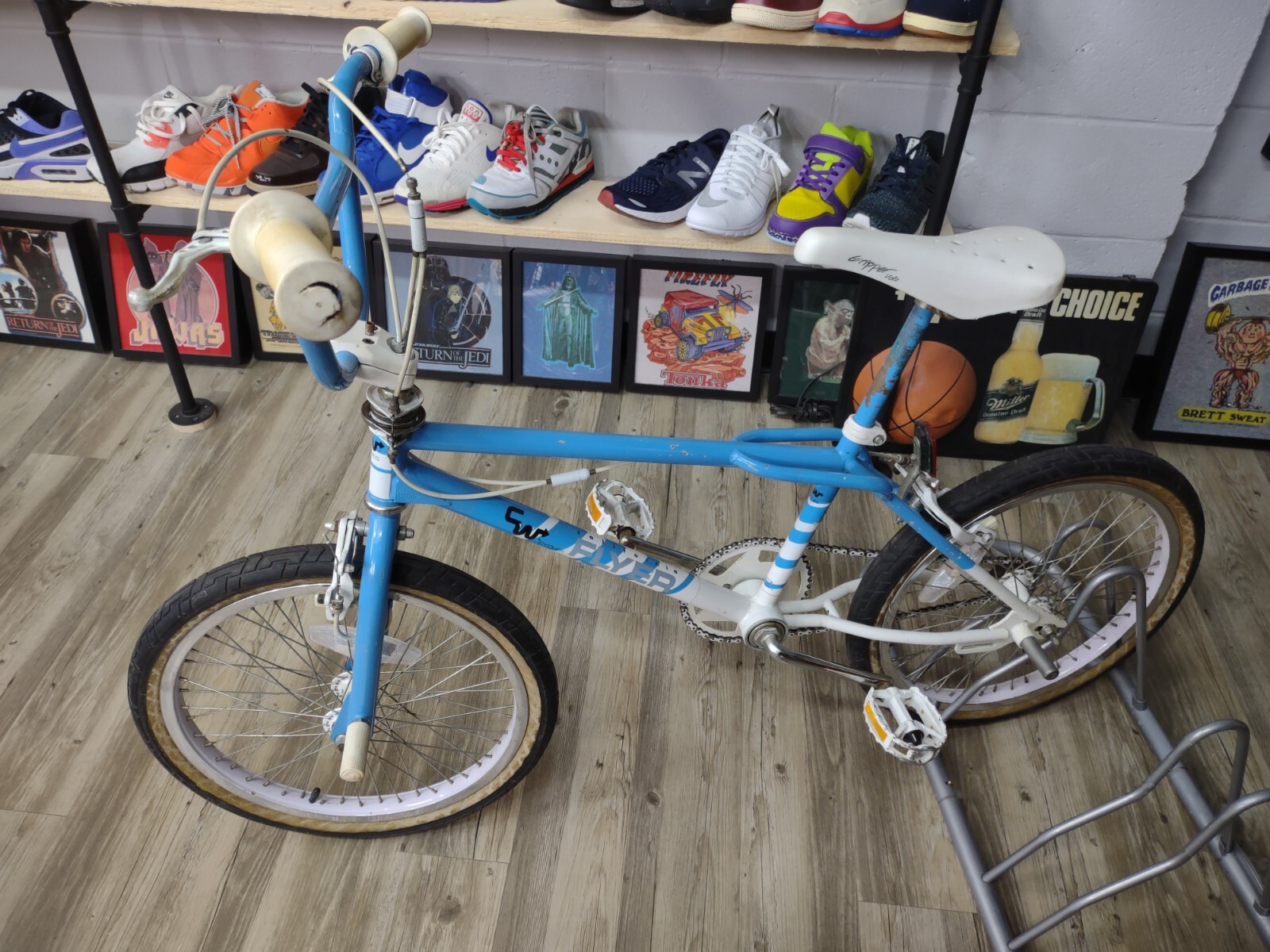 1987 CW Racing California Flyer All Original Survivor Blue BMX Bike ...