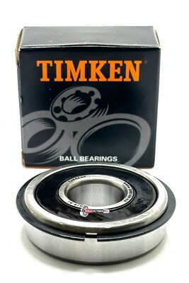 TIMKEN 6304 2RS NR C3 BALL BEARING, RUBBER SEALED + SNAP RING ...