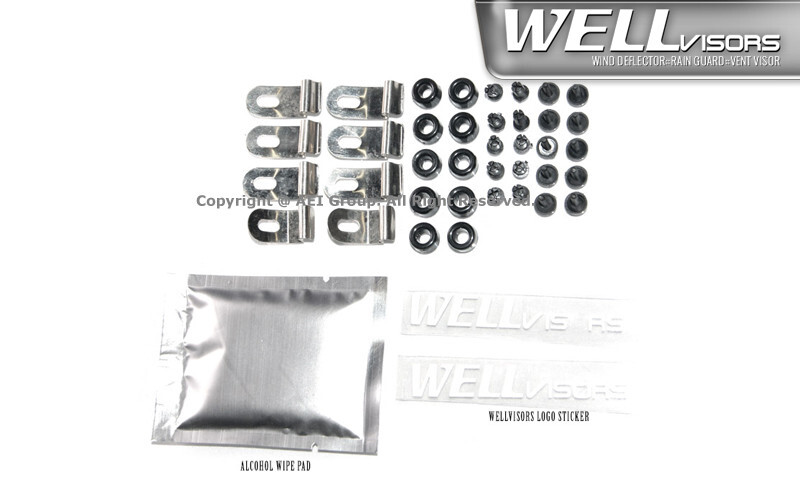 WELLvisors For Toyota 4Runner 03-09 Side Clip on Window Visors Clip-on ...