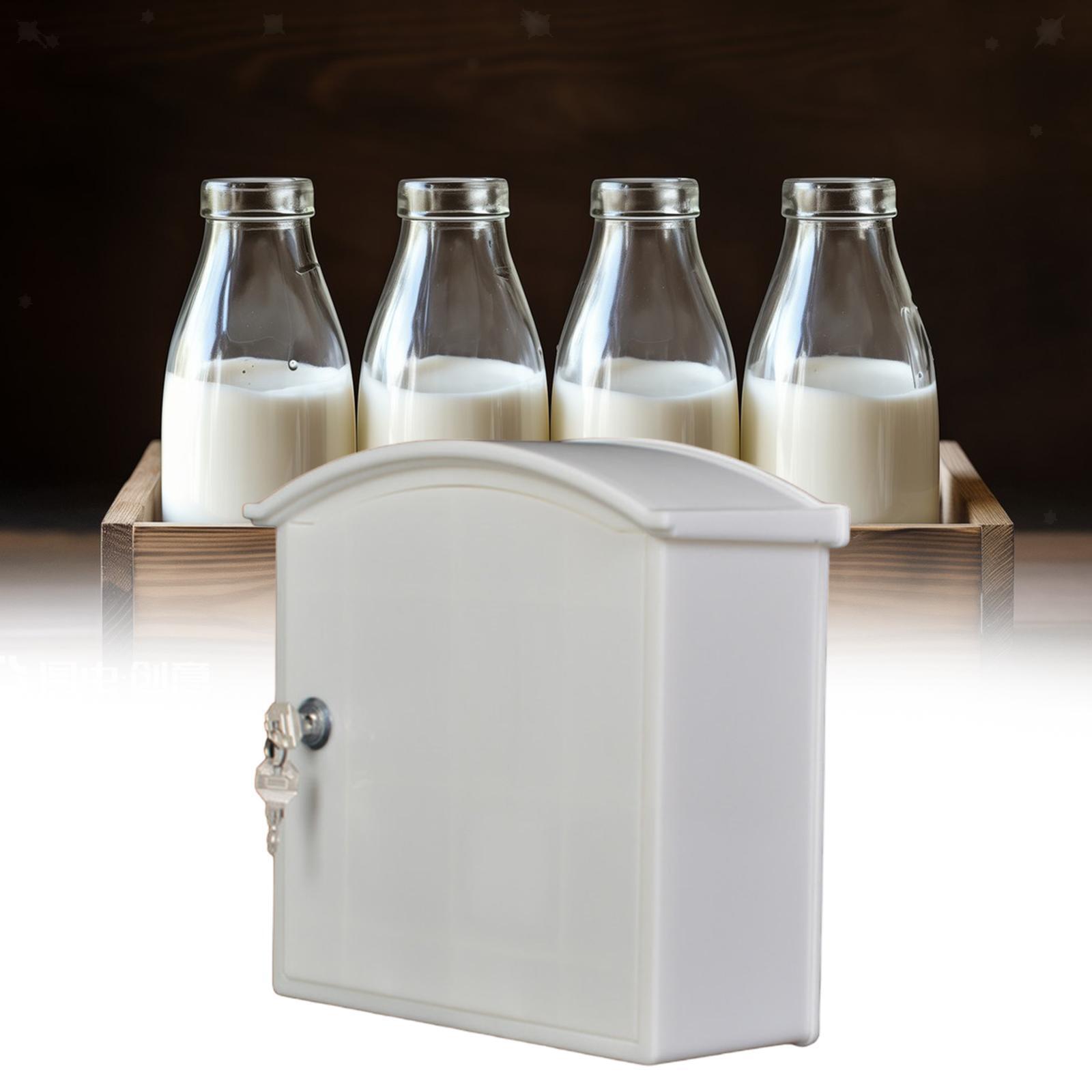 Wall Mount Milk Box with Lock Lockable Milk Delivery Box for Cafe Home ...