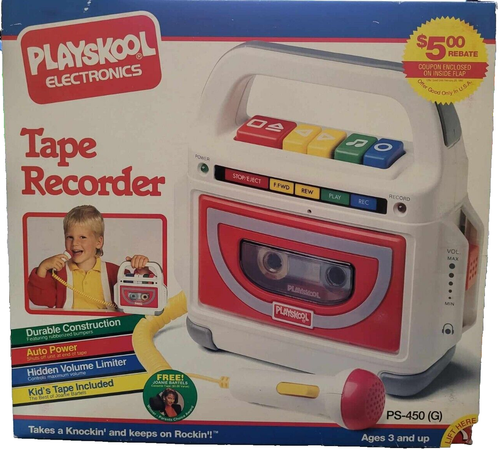 Playskool Electronics Vintage 1991 Tape Recorder with Microphone | eBay