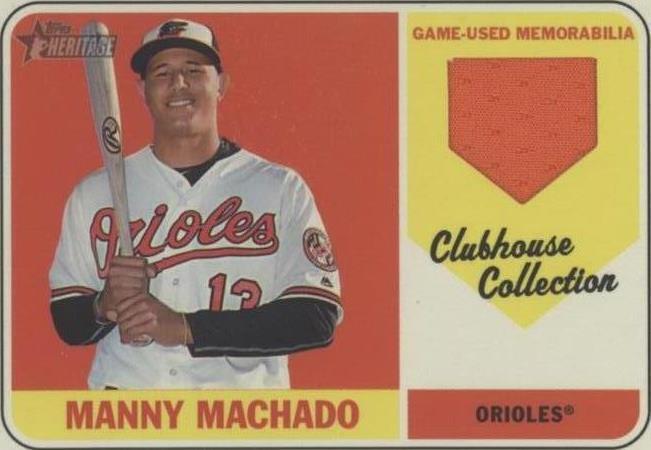 2018 Topps Heritage - Clubhouse Collection Relics Manny Machado #CCR-MM ...