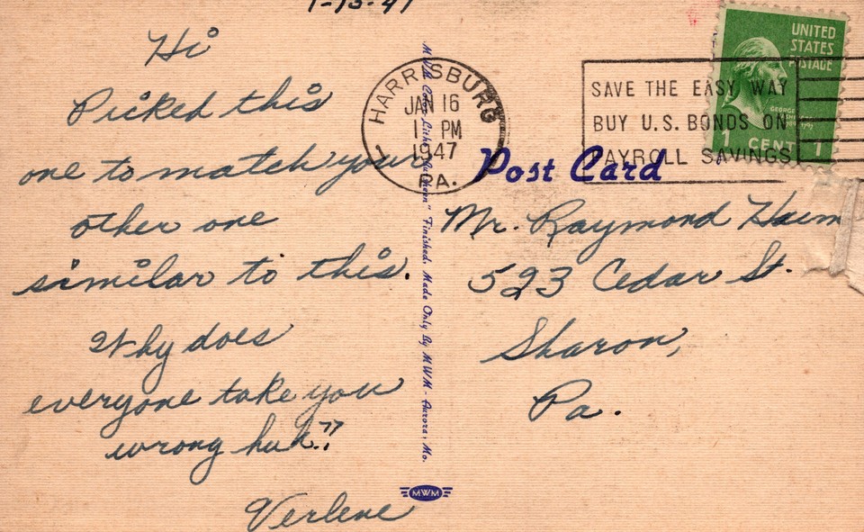 Nothing Wrong Lady Rear End Butt Risque Humor Vintage Linen Postcard 3. ...