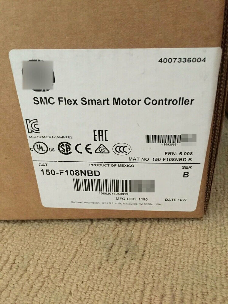 New Allen-Bradley 150-F108NBD SMC Flex Smart Motor Controller 150 ...