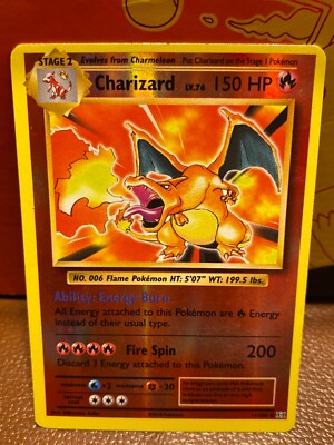 CHARIZARD LV. 76 REVERSE HOLO 2016 POKEMON CARD 150HP RARE 11/108 | eBay