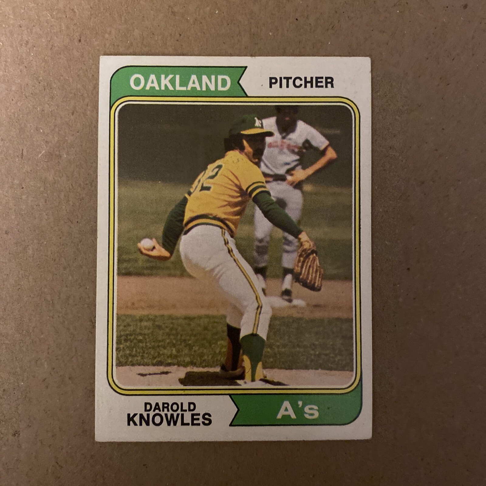 1974 Topps Baseball Darold Knowles Oakland Athletics Card #57 | eBay