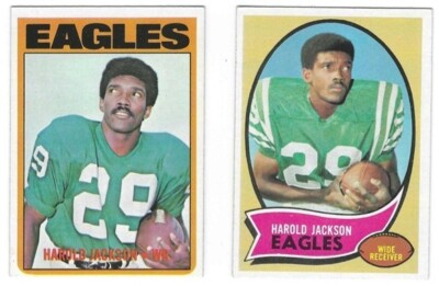 1970 & 1972 TOPPS HAROLD JACKSON CARDS (2) - PHILDELPHIA EAGLES | eBay