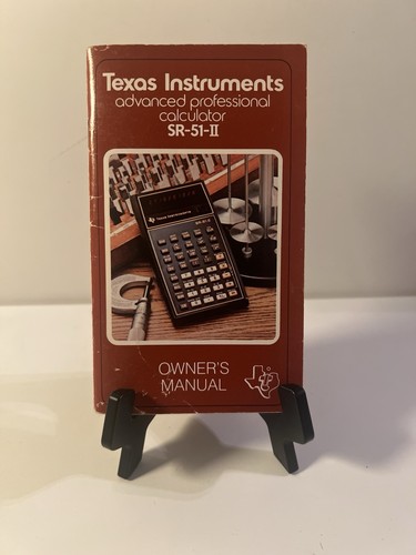 Vintage 1970s TEXAS INSTRUMENTS calculator SR-51-II owner's manual ...