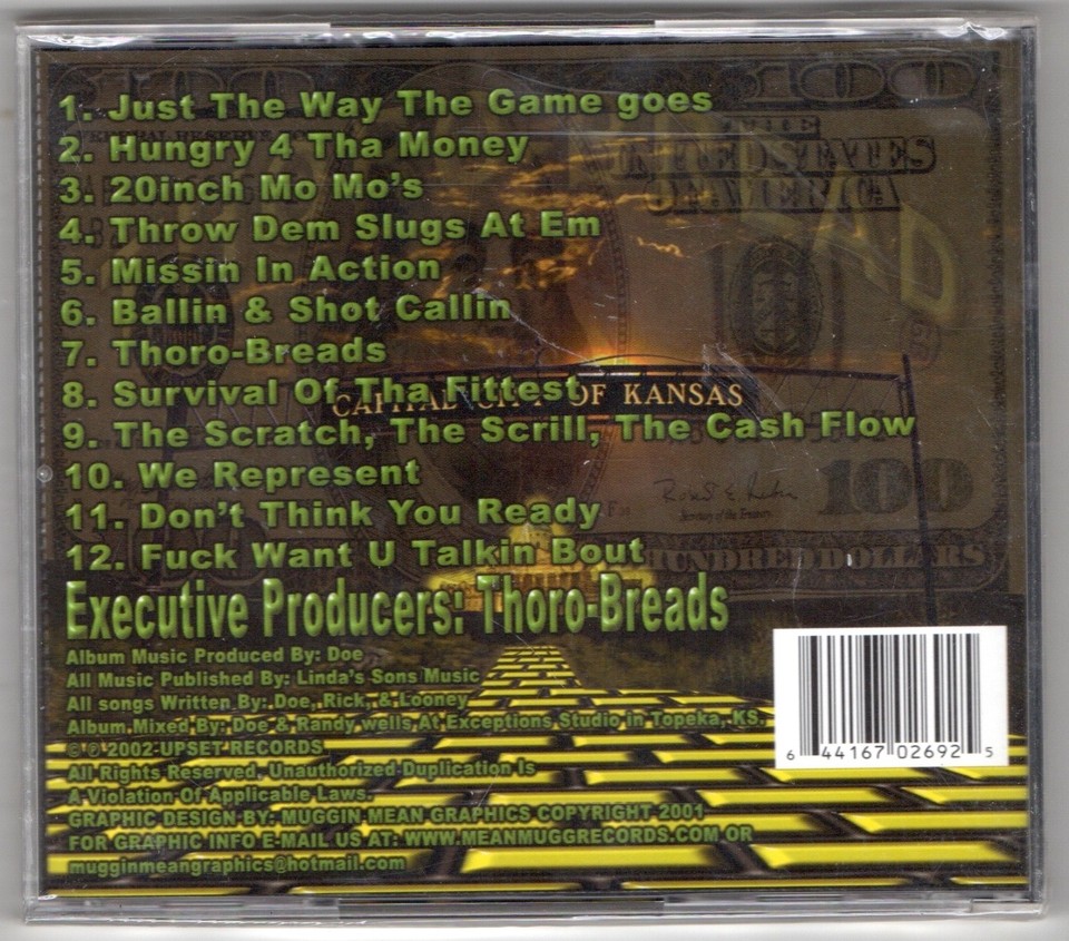 THORO-BREAD CLICK Show No Love CD SEALED Gangsta Rap G-Funk Kansas ...