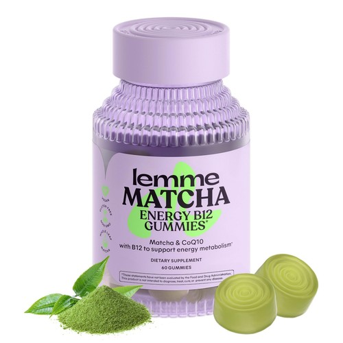 Lemme Matcha Superfood Energy Gummies with Organic Matcha Green Tea ...