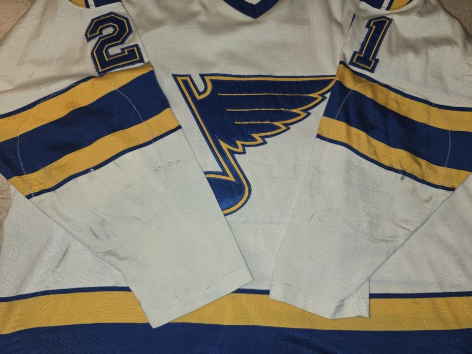 Vintage St. Louis Blues Mike Zuke 1979-1982 Game Worn Jersey | eBay
