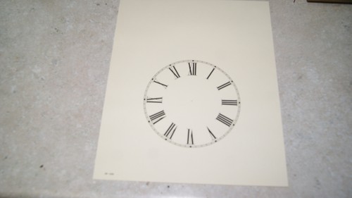 PAPER STEEPLE CLOCK DIAL 5" NEW WALL CLOCK PARTS | eBay