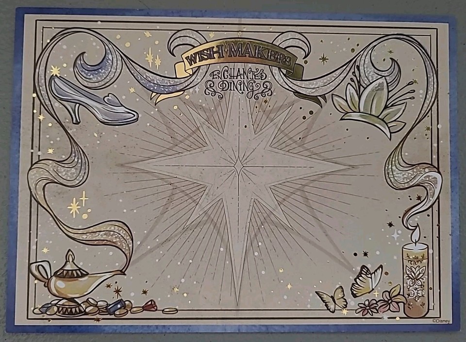 Mirabel Tiana Aladdin Cinderella Autograph Card NEW Disney World 1900 ...