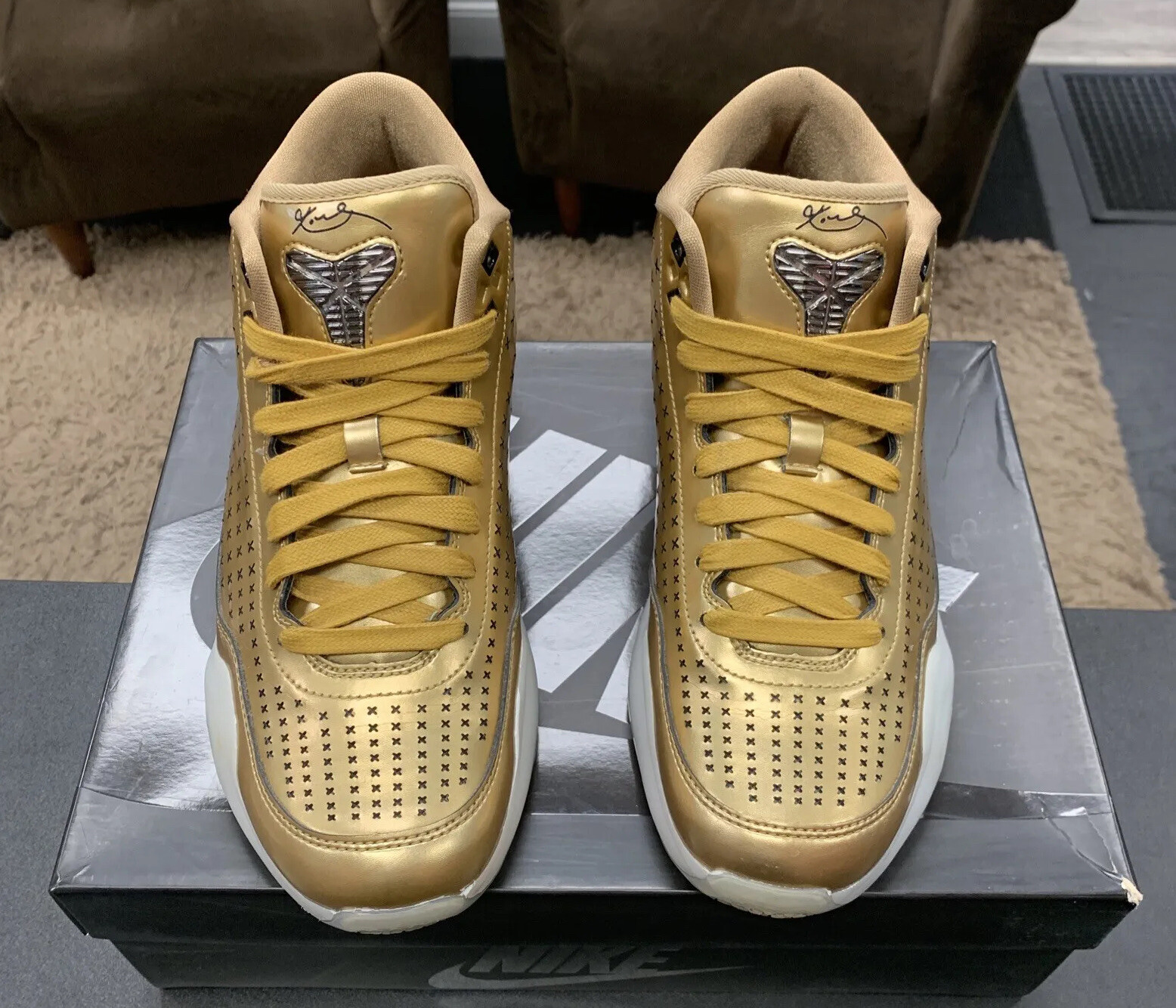 Kobe X 10 Mid EXT Liquid Gold Metallic Men's Size 8 (Preowned) | eBay