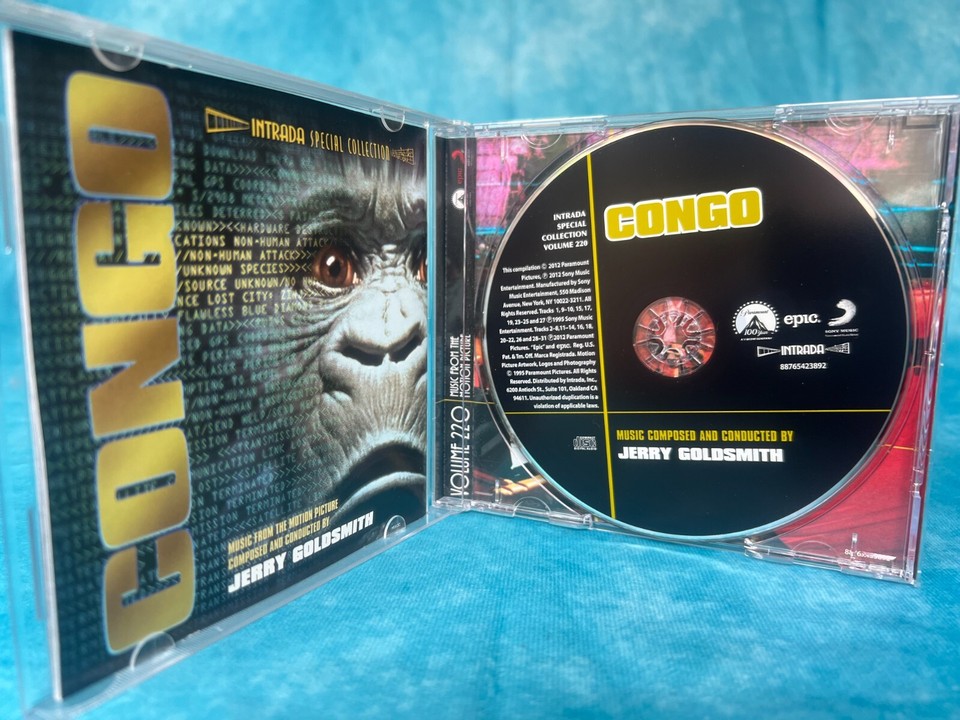 CONGO JERRY GOLDSMITH INTRADA RECORDS SPECIAL COLLECTION VOL 220 OOP | eBay