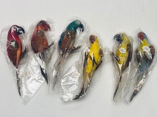 Fake Faux Decorative Birds Set of 6 for Crafts Wreath Making DIY Decor ...