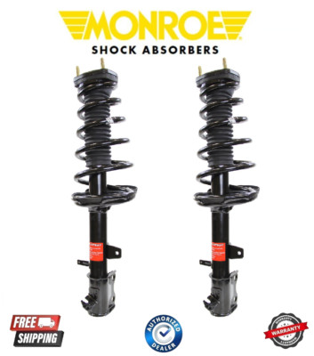 2 Rear Suspension Strut and Coil Spring For 09-13 Toyota Highlander AWD ...