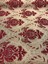 Sabrina Ruby Red Gold Damask Fabric Chenille upholstery Fabric by the ...