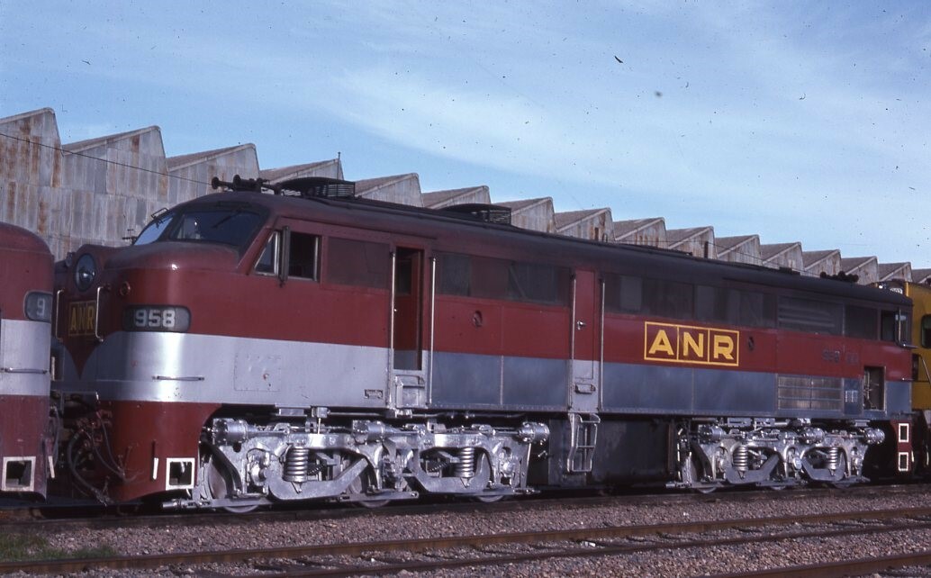 ANR Railroad Train Locomotive 958 MILE END SA South Australia 1982 ...