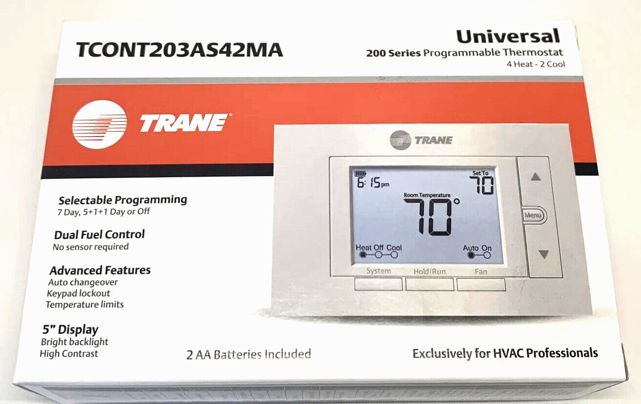 Trane Programmable Thermostat TCONT203AS42MA for sale online | eBay