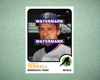 Jerry Terrell Minnesota Twins 1973 Style Custom Baseball Art Card ...