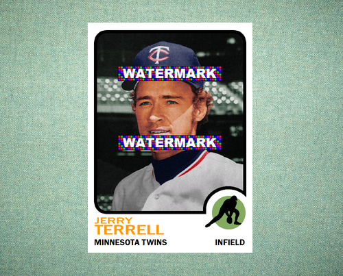 Jerry Terrell Minnesota Twins 1973 Style Custom Baseball Art Card ...