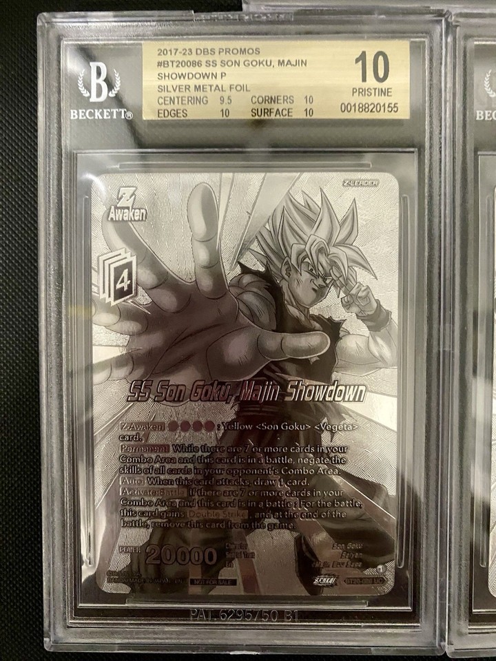 5 Slabs. BGS Beckett 10 Dragon Ball 2023 RegionalsSilver Full Complete ...