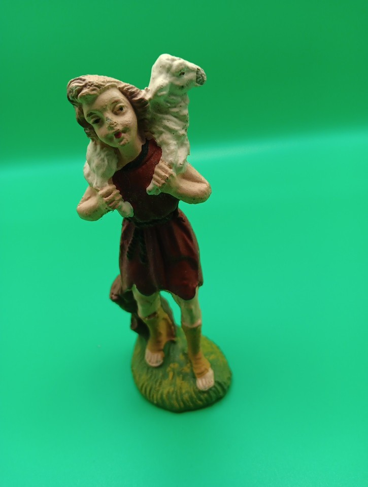Vtg Figure Of Young Shepard with Lamb on Sholder | eBay