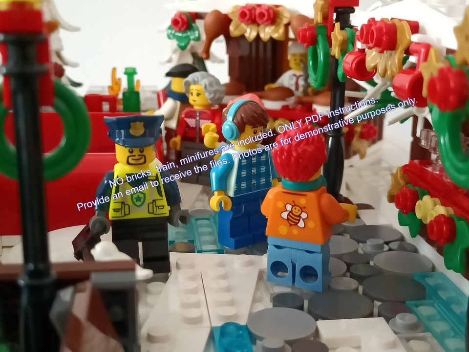Lego MOC Christmas Market/ONLY PDF instructions (provide email to ...