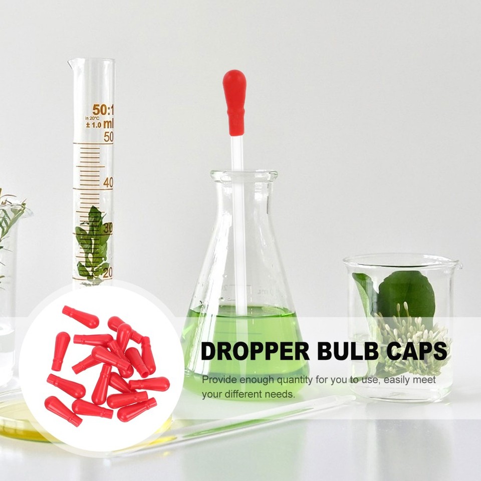 Set of 2 Glass Dropper Plug Droppers for Household Purposes Caps | eBay