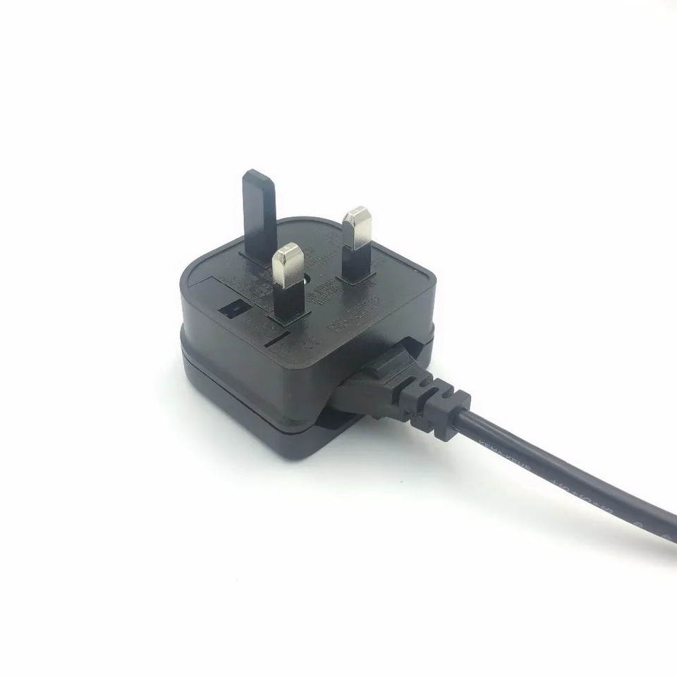 EU European Euro Europe 2-Pin To 3-Pin UK Travel Plug socket converter ...