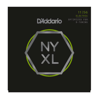 D'Addario NYXL1156 Nickel Wound Electric Guitar Strings, Heavy, 11-56 ...