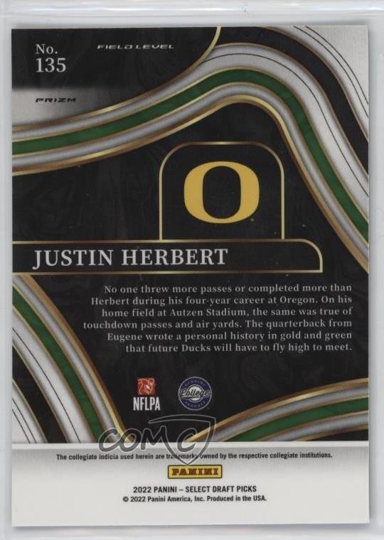 2022 Panini Select Draft Picks Field Level Green Squares Prizm Justin ...