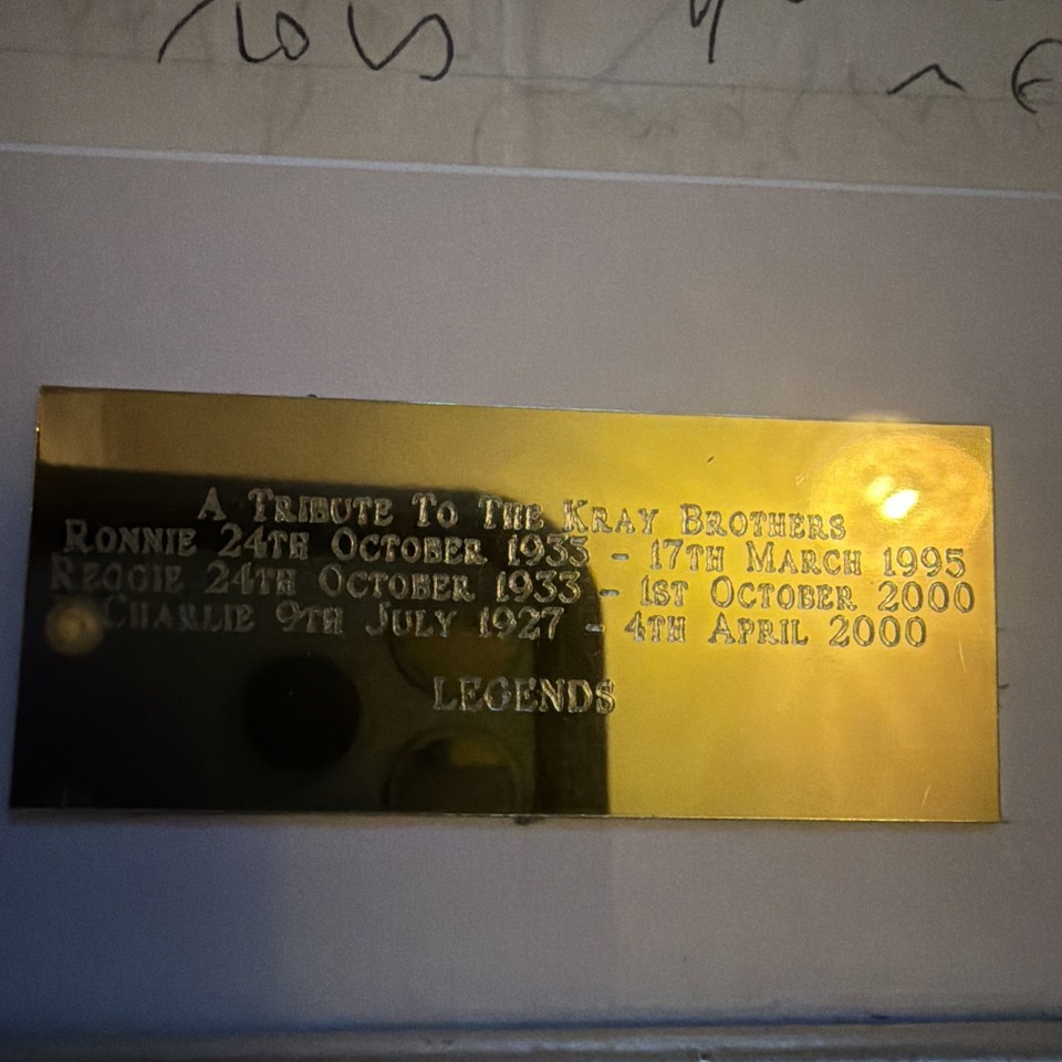 The Krays Reg Kray Hand Written Letter London Gangster Framed Rare ...